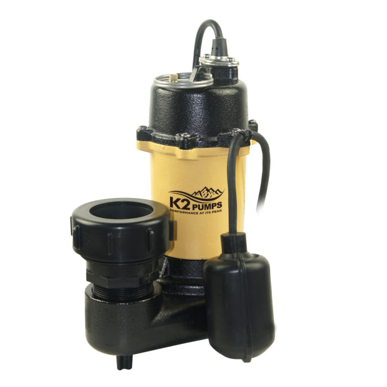 1/2 HP Effluent Pump with Piggyback Tethered Switch - K2 Pumps